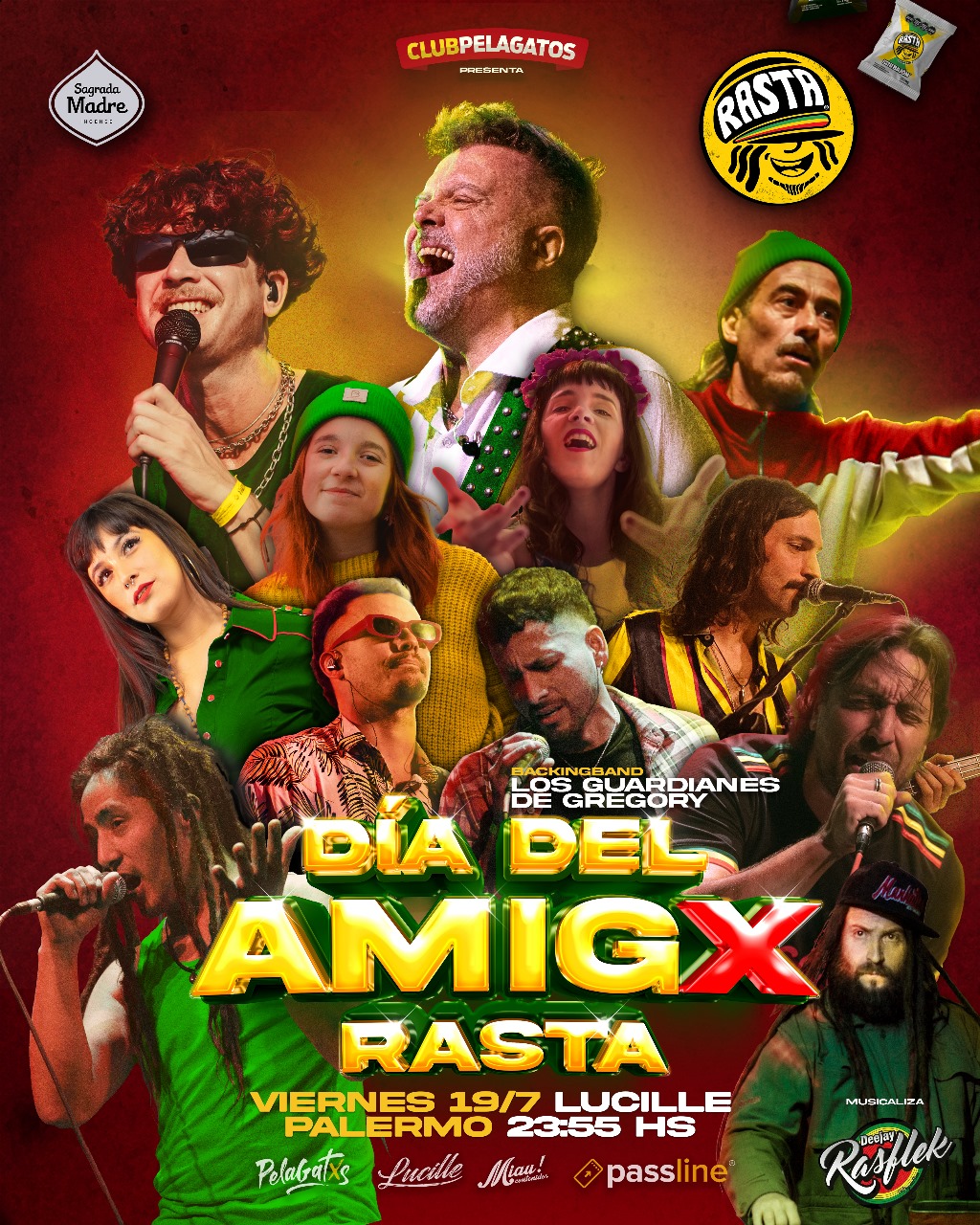 Se viene el Dia del Amigx Rasta con un montón de Reggae – PelaGatos
